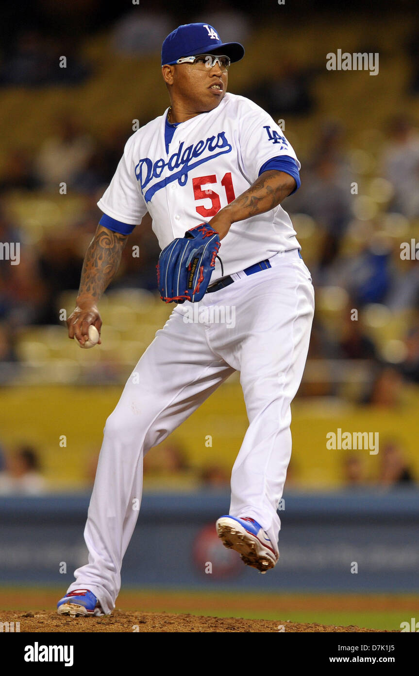 Los Angeles, California, USA. 8th May 2013. Los Angeles Dodgers relief ...