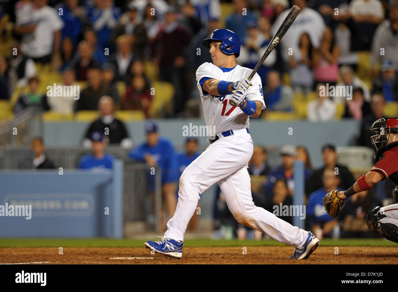 Los Angeles, California, USA. 8th May 2013. Los Angeles Dodgers catcher ...