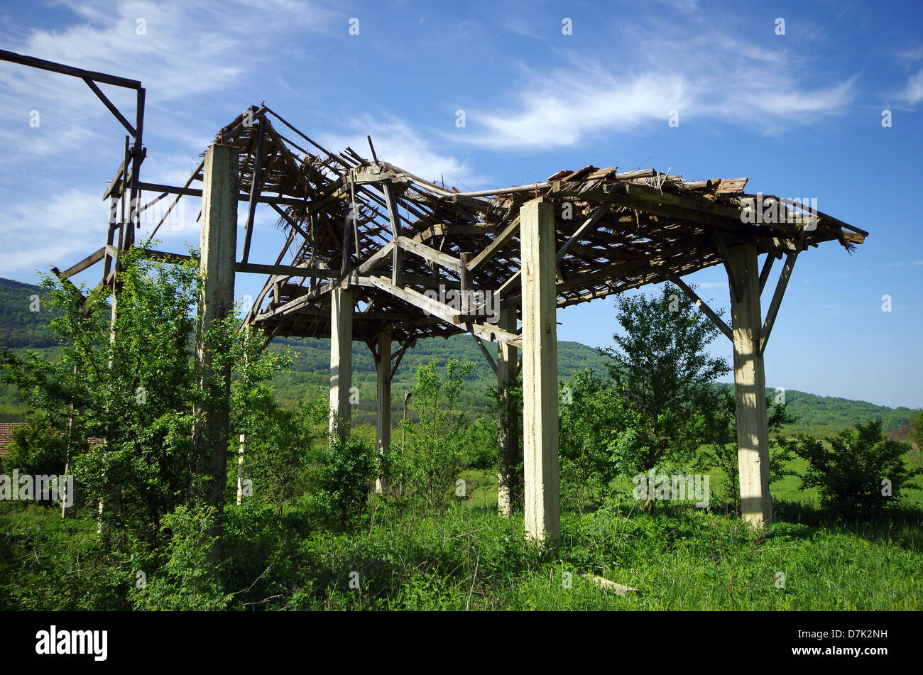 Abandoned agricultural property Stock Photo - Alamy