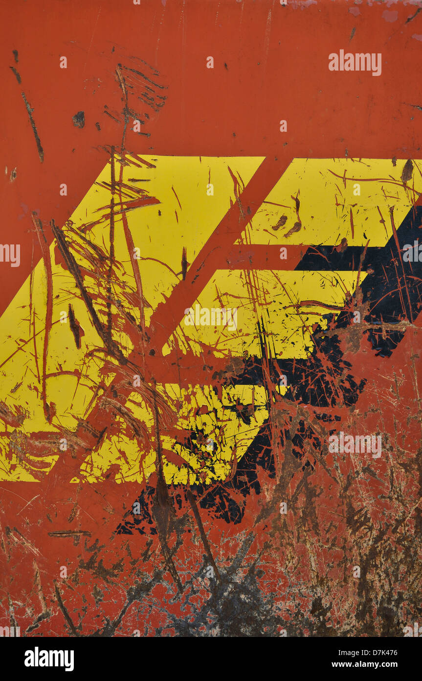 Germany, Letter E on cargo container, close up Stock Photo - Alamy