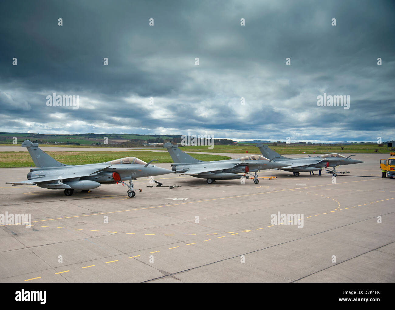 France - Navy Military Single & Two Seat Dassault Rafale Fighters. SCO ...