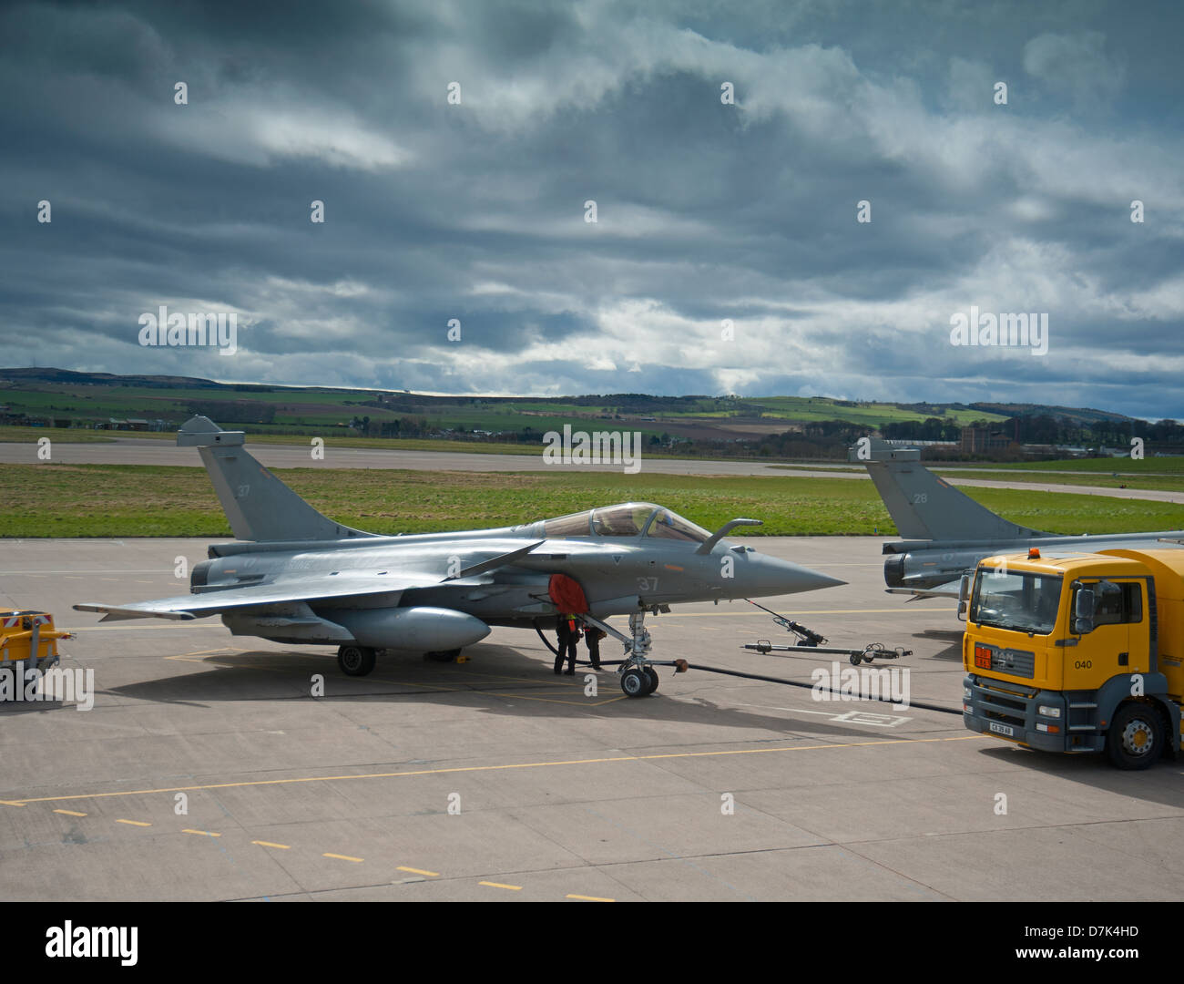 France - Navy Military Single & Two Seat Dassault Rafale M 34 being ...