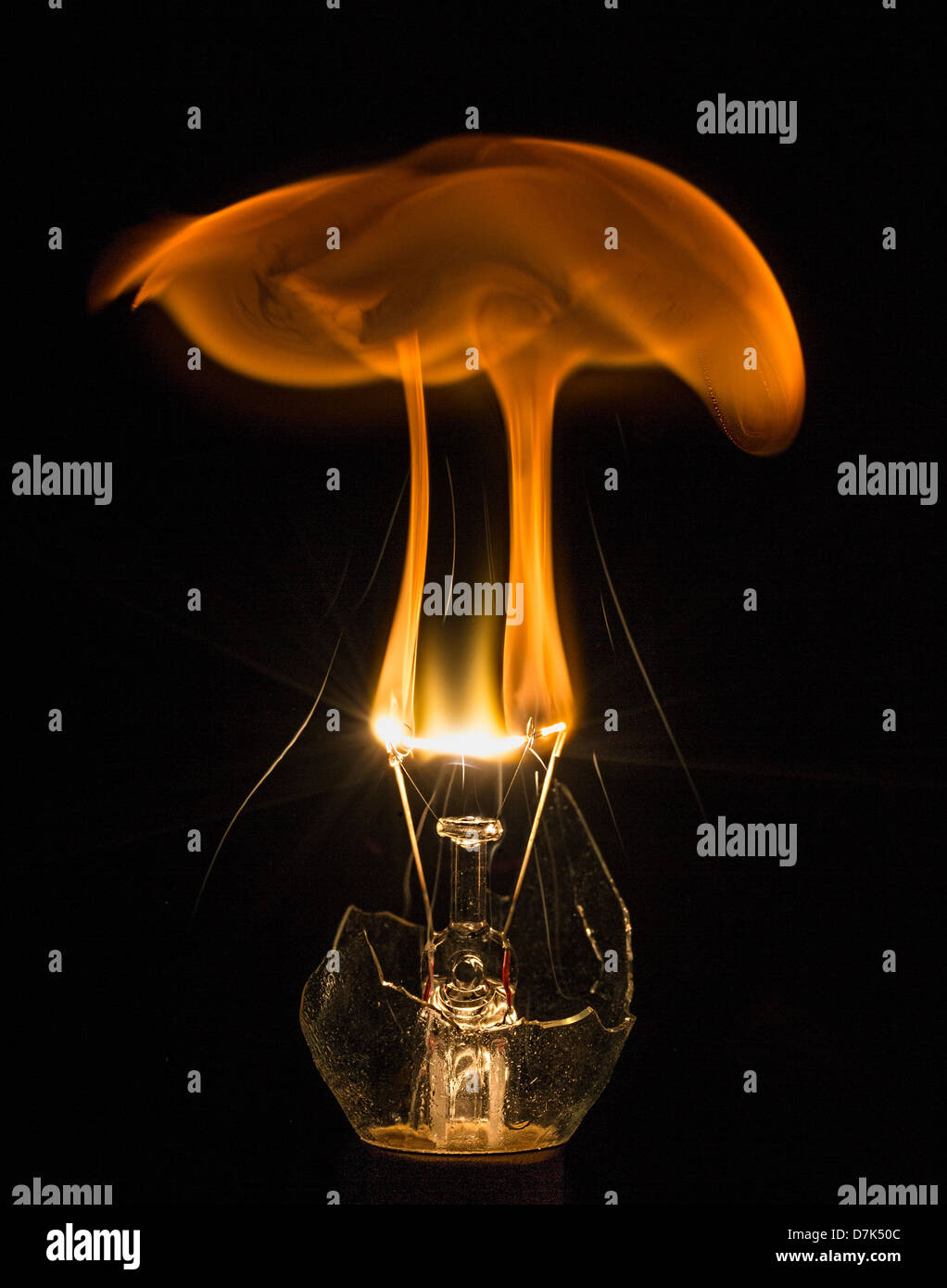 Flame light bulb hi-res stock photography and images - Alamy