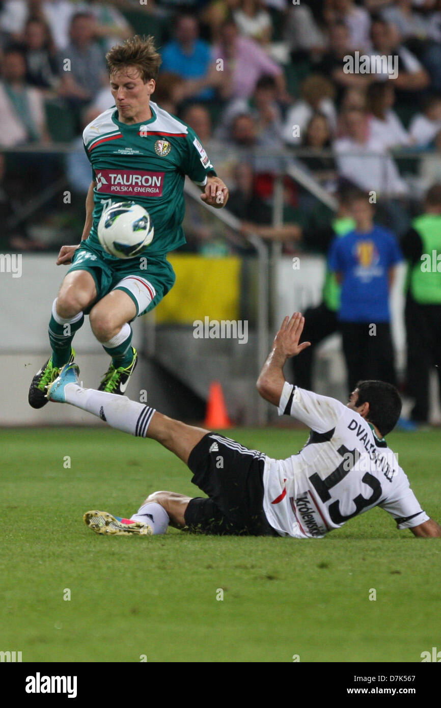 Warsaw, Poland. 8th May 2013. Tadeusz Socha (Slask), Vladimir ...