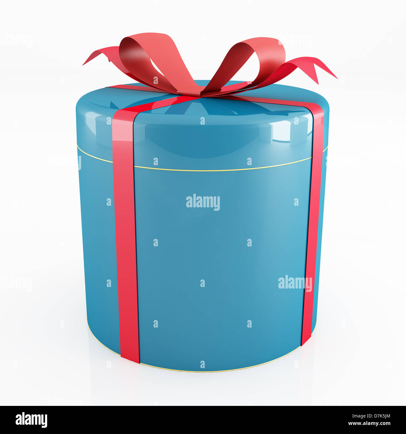 gift box of can isolated on white -rendering Stock Photo - Alamy