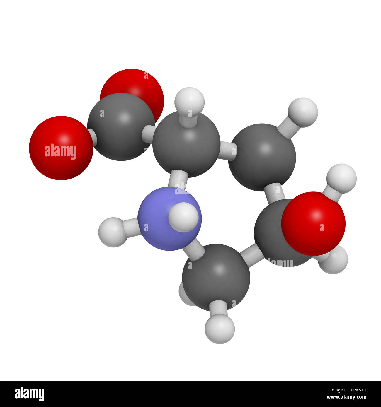 Chemical structure hydroxyproline hyp collagen hi-res stock photography ...