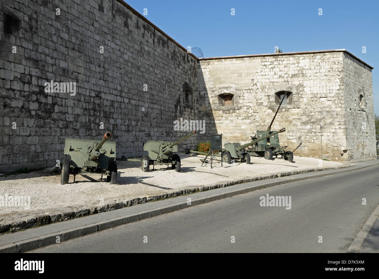 Guns at Gellert hill Budapest, Hungary Stock Photo - Alamy