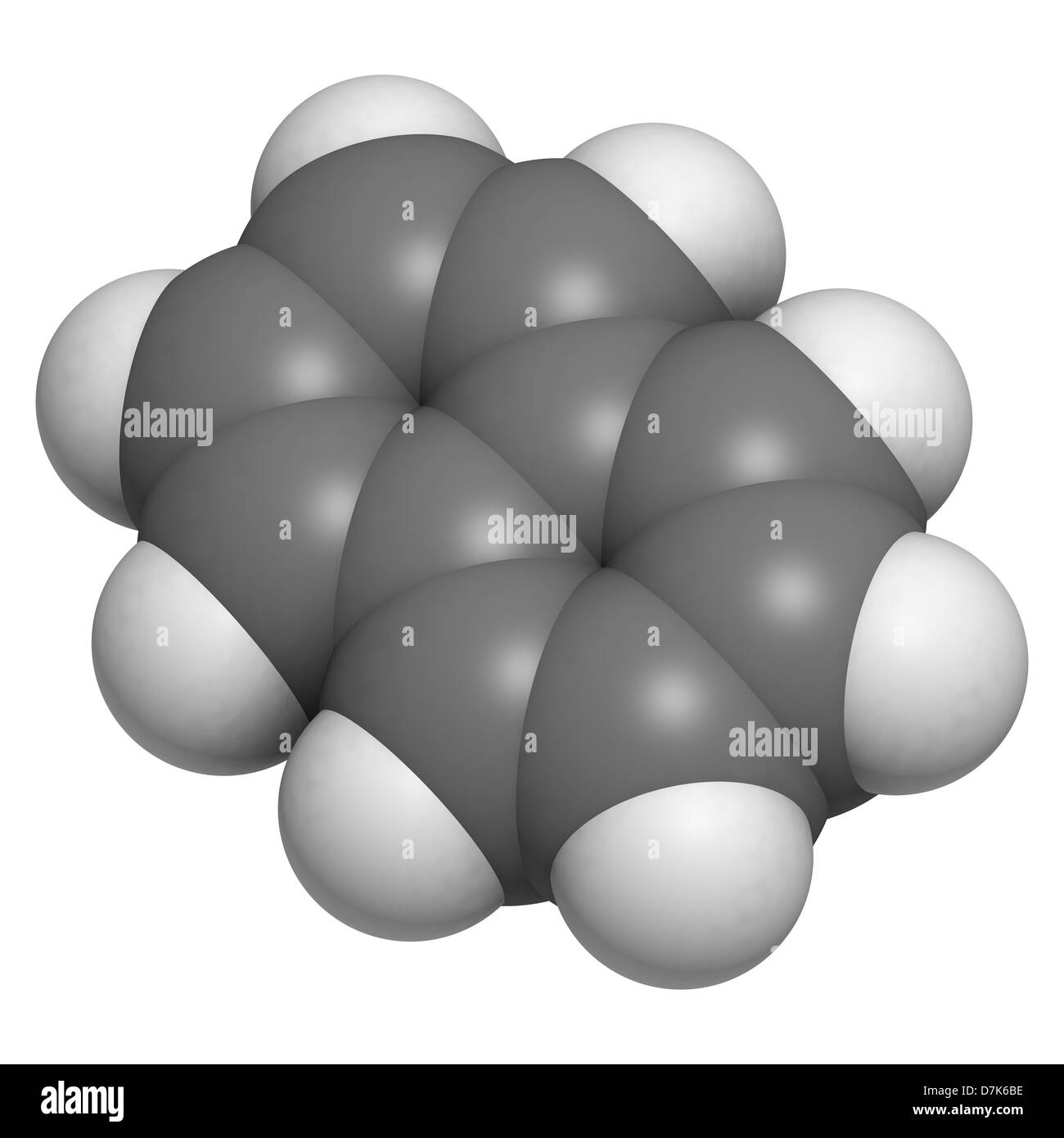 Naphthalene mothball ingredient molecular model hi-res stock ...