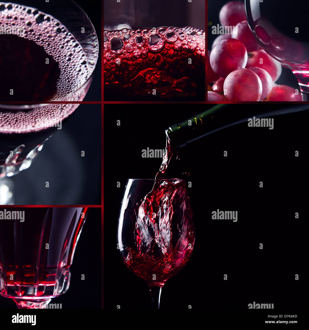 red wine on a dark background, saved clipping path Stock Photo - Alamy