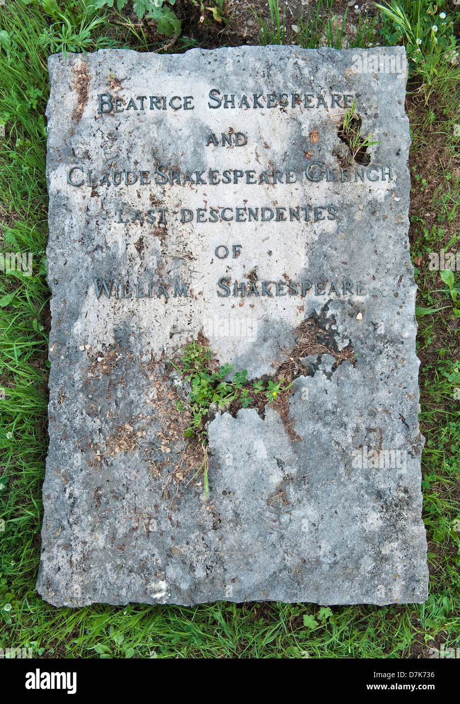 William Shakespeares Tombstone