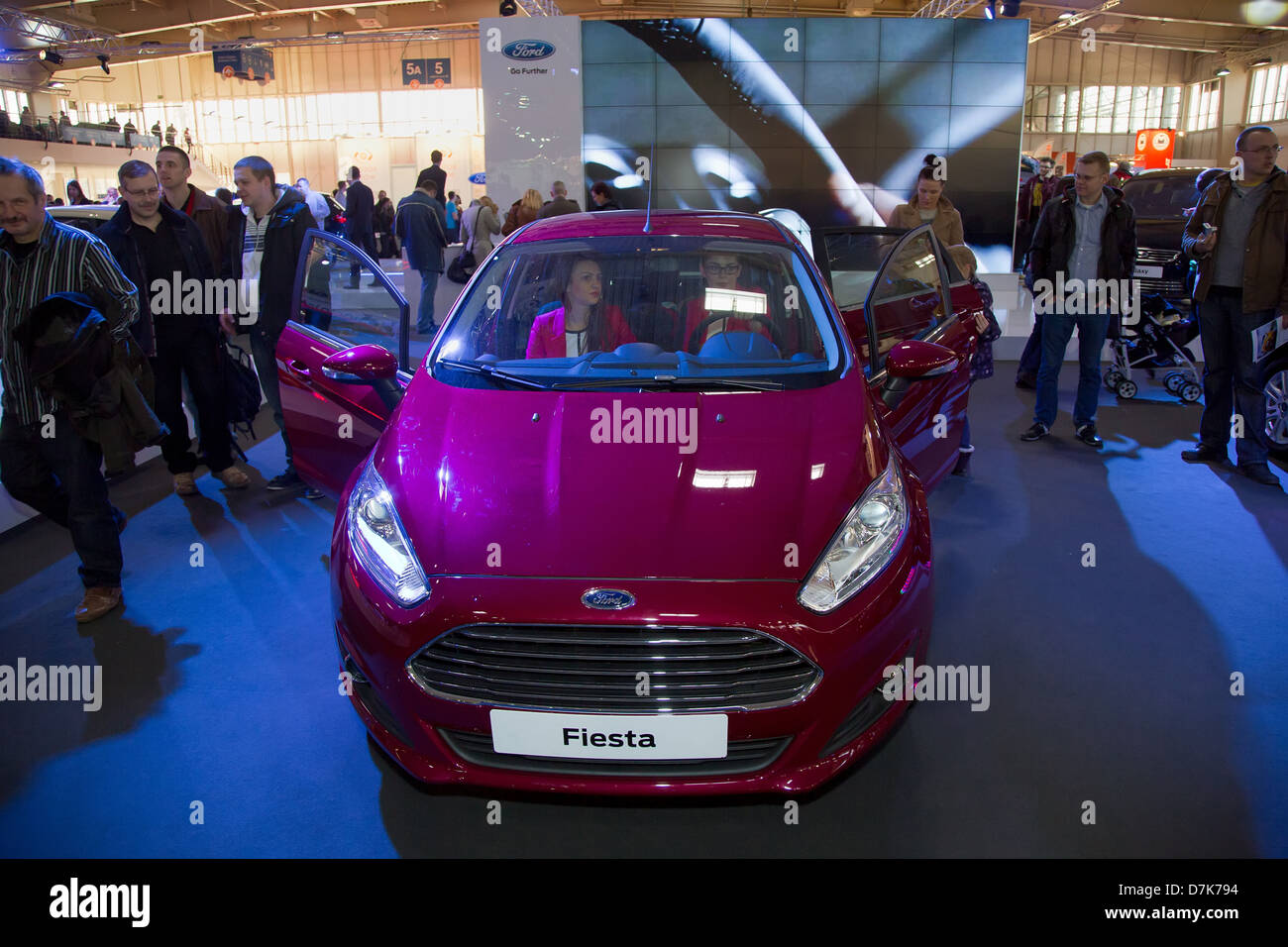 Poznan, Poland, the Ford Fiesta at the Motor Show 2013 Stock Photo - Alamy