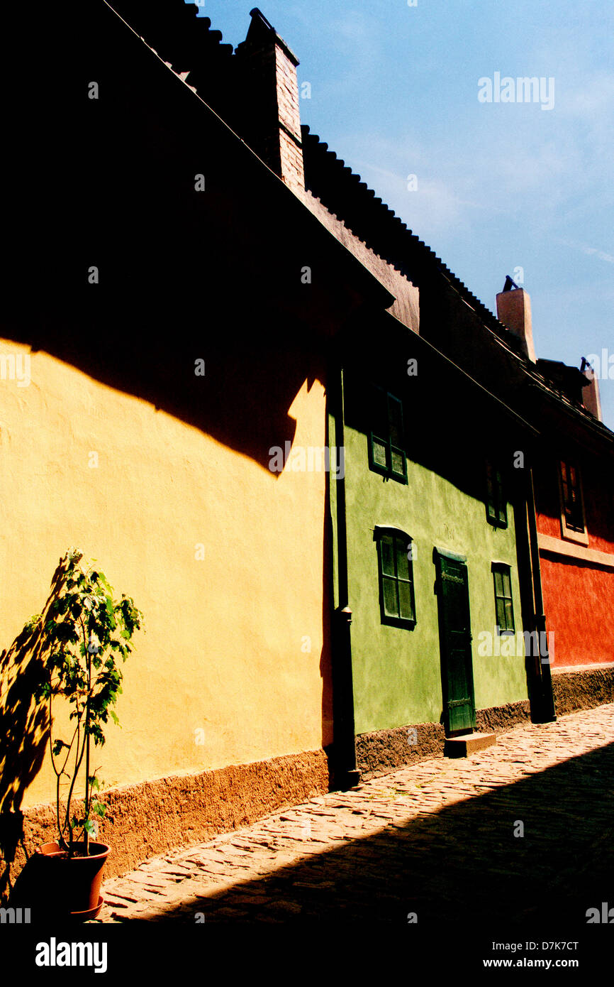 Prague, Gold street Stock Photo - Alamy