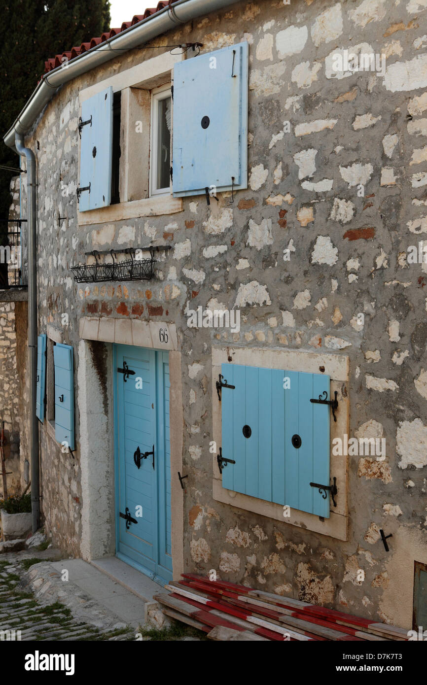 Shuttered house in Rovinj, Croatia Stock Photo - Alamy
