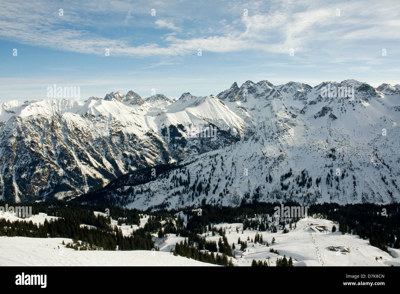Oberstdorf, Germany, view over the Allgäu Alps Stock Photo - Alamy