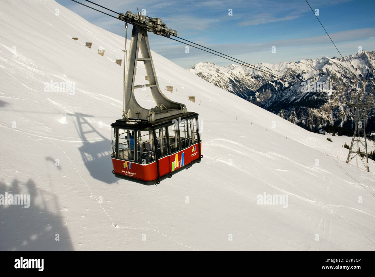 Oberstdorf, Germany, the gondola Fellhornbahn Stock Photo - Alamy