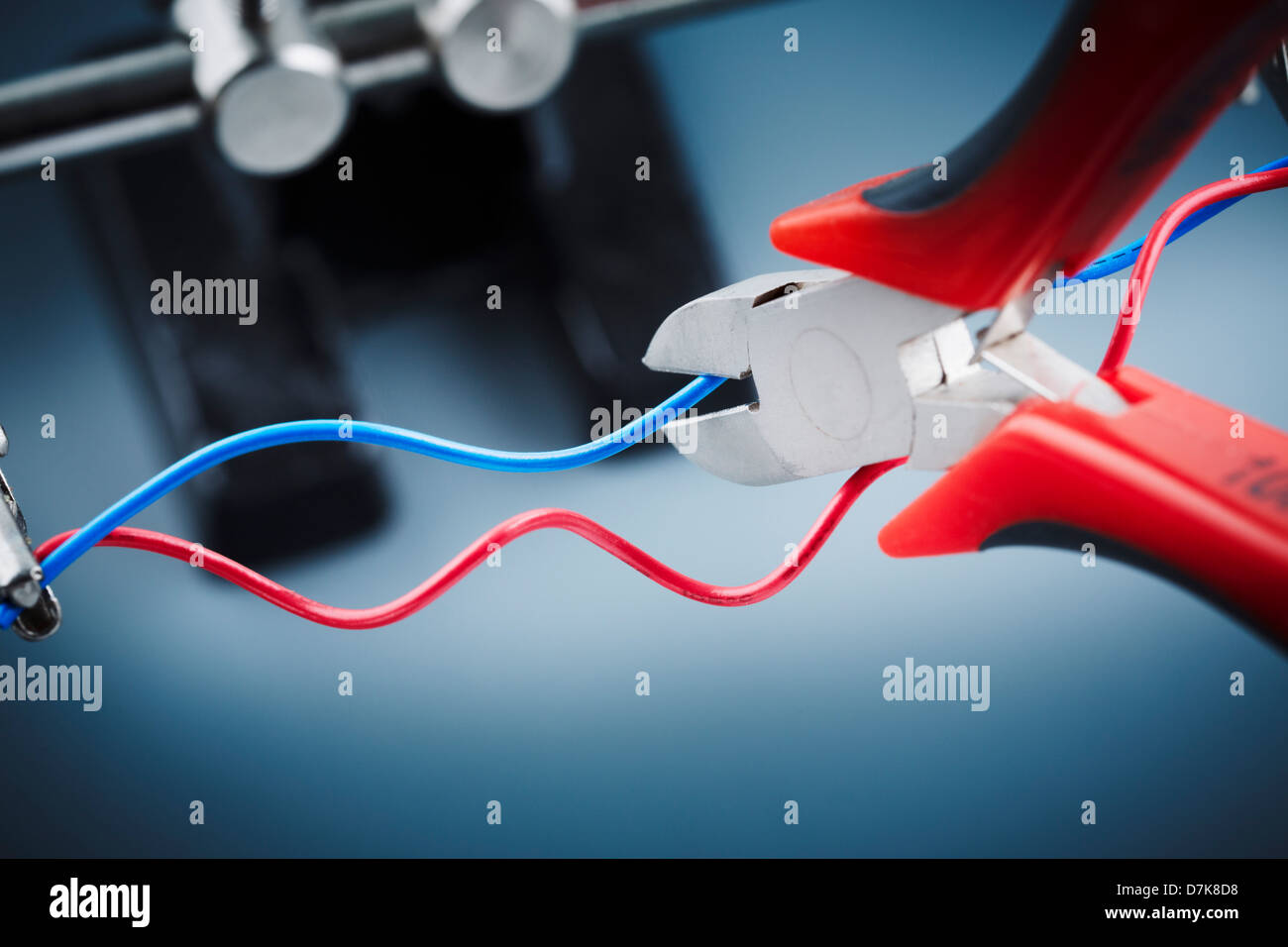 Close up of wire cutters Stock Photo - Alamy