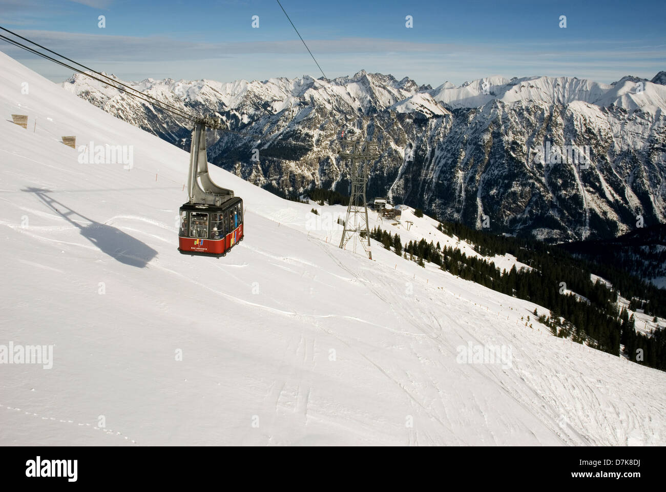 Oberstdorf, Germany, the gondola Fellhornbahn Stock Photo - Alamy