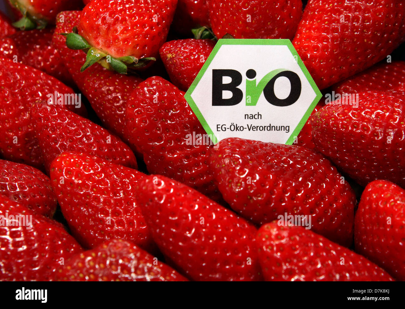 Berlin, Germany, strawberries with a Bio-Siegel Stock Photo - Alamy