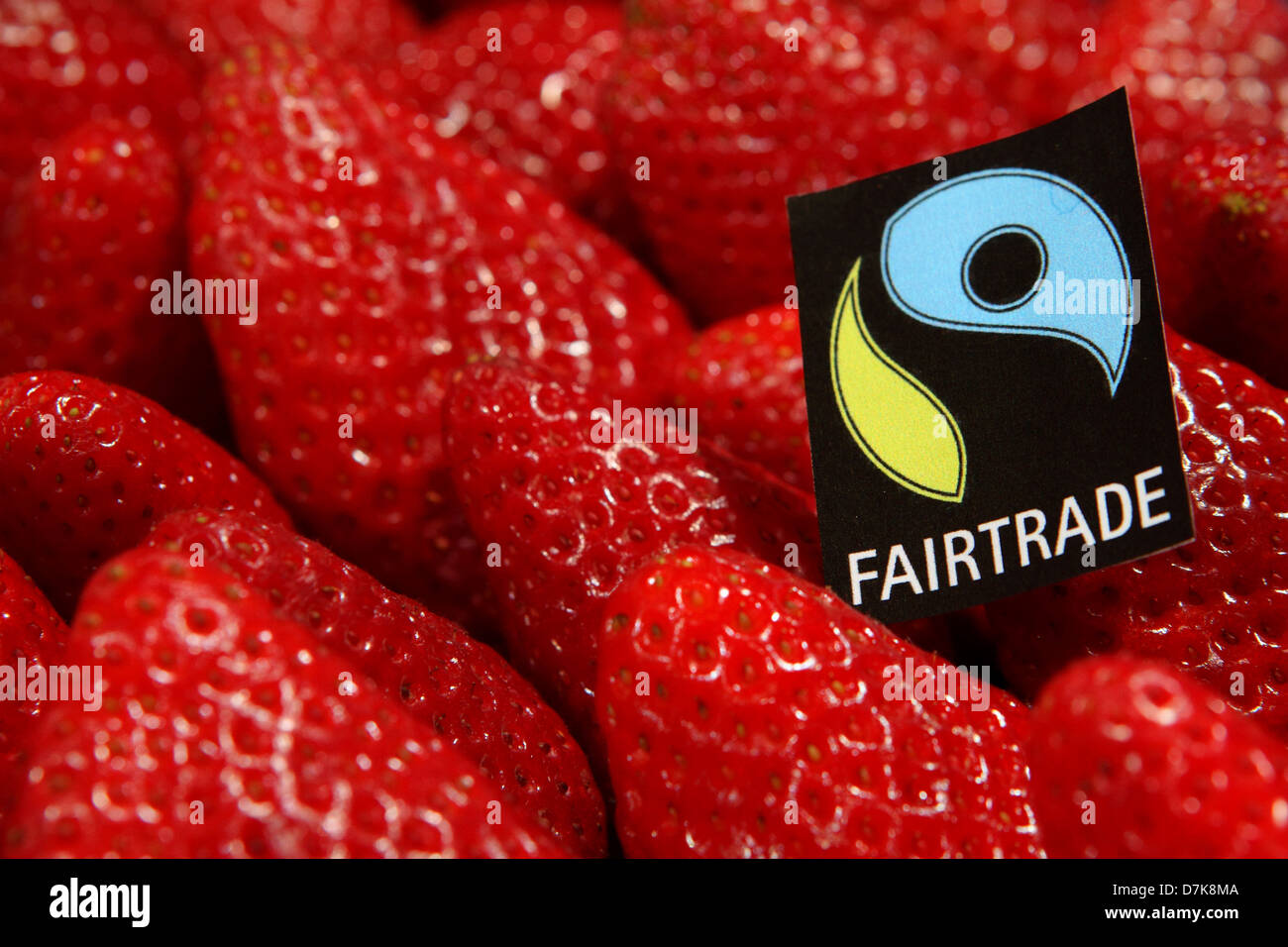 Berlin, Germany, strawberries with a fair trade label Stock Photo - Alamy