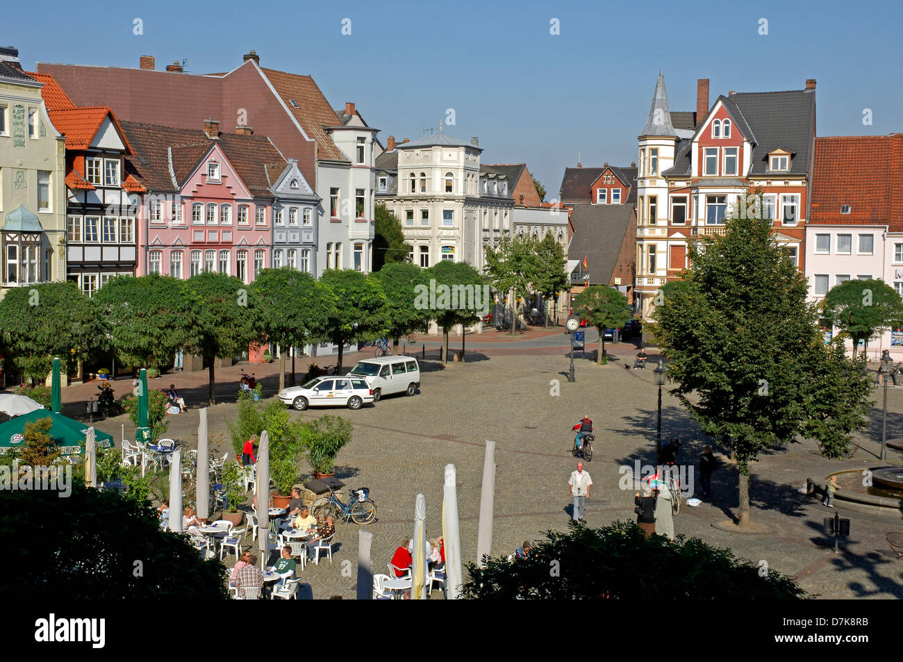 Germany, Lower Saxony, Peine, architecture, framework, Market Square ...