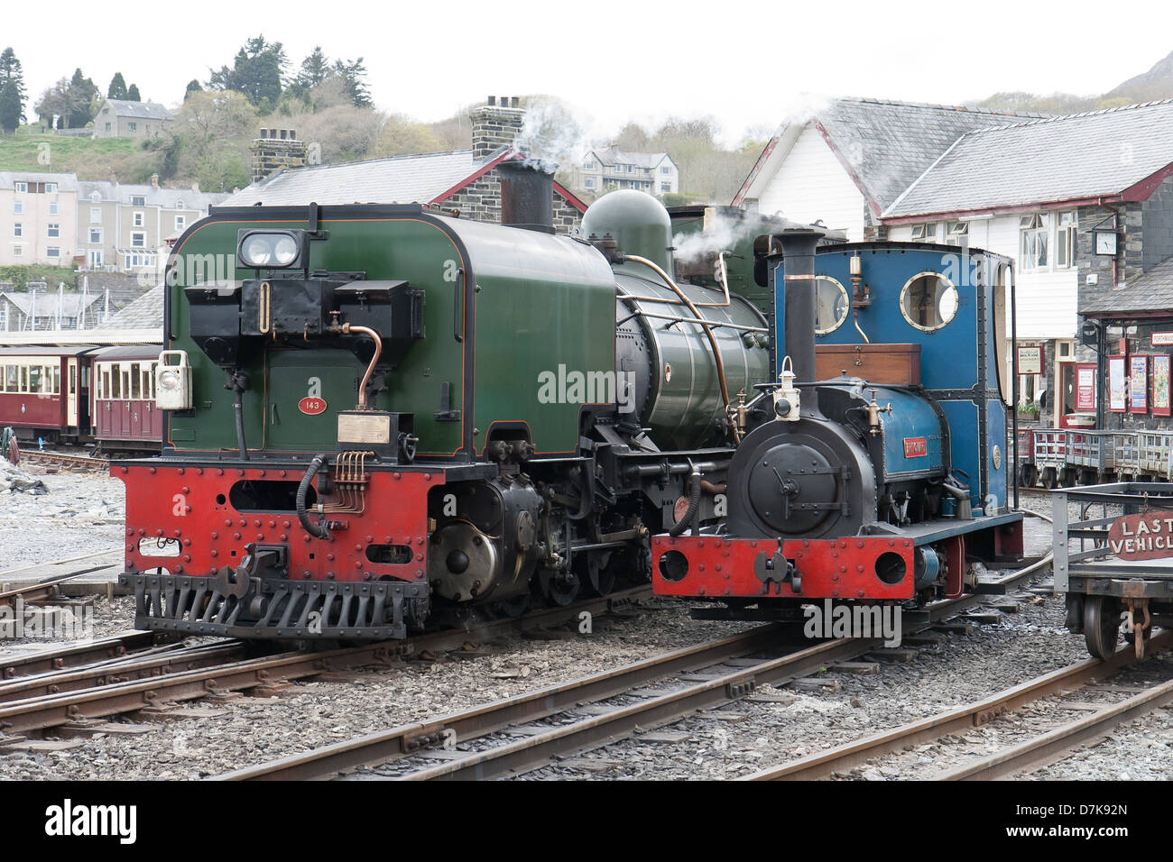 Steam locomotive on the Welsh Highland line railway Wales and the ...