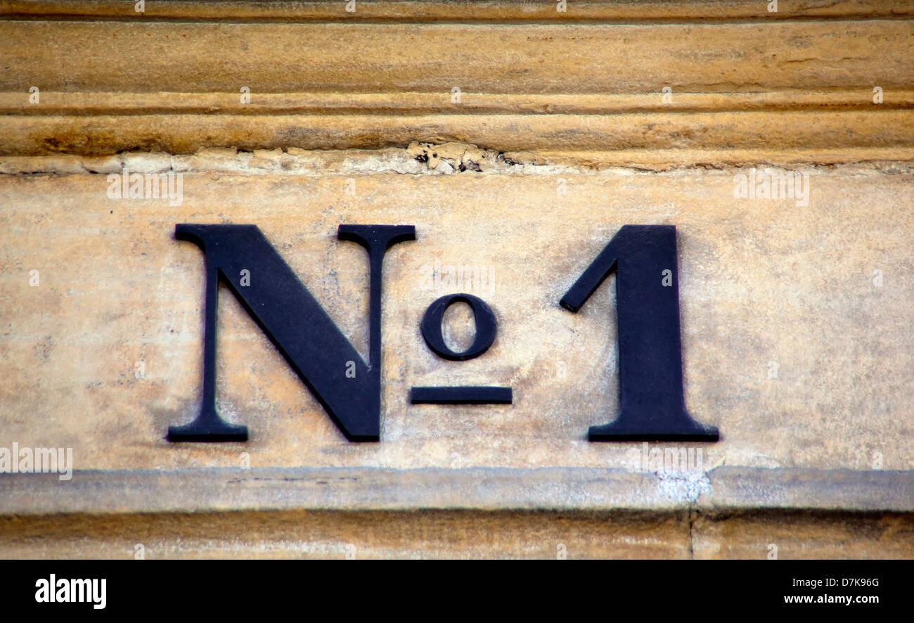 Austria, Number on house, close up Stock Photo - Alamy