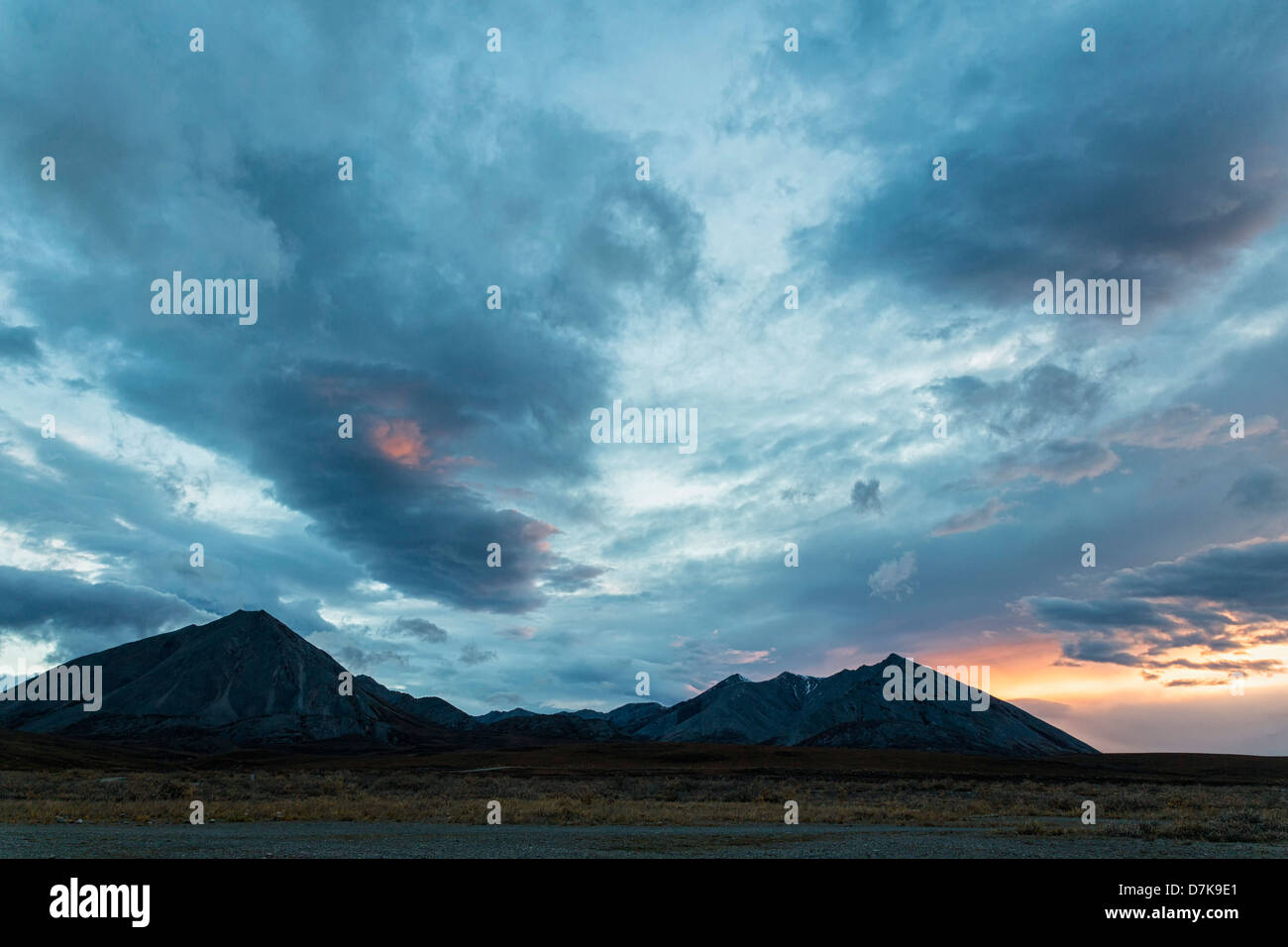 USA, Alaska, View of Brooks Range at sunset Stock Photo - Alamy