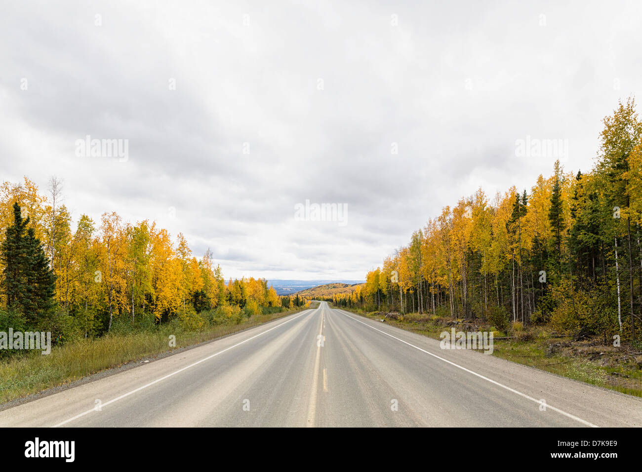 USA, Alaska, View of Dalton Highway in autumn Stock Photo - Alamy