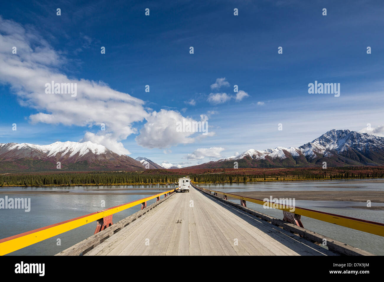 USA, Alaska, Denali Highway crossing Susitna River Stock Photo - Alamy