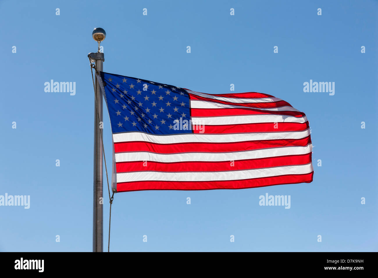 USA, Alaska, Flag against sky Stock Photo - Alamy