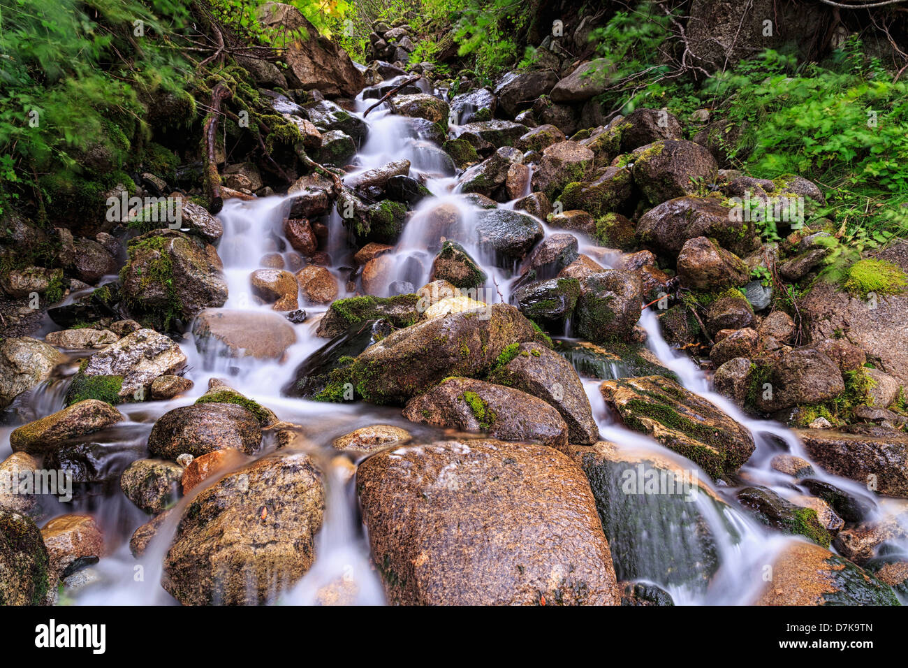 USA, Alaska, View of waterfall at Chilkoot Inlet Stock Photo - Alamy