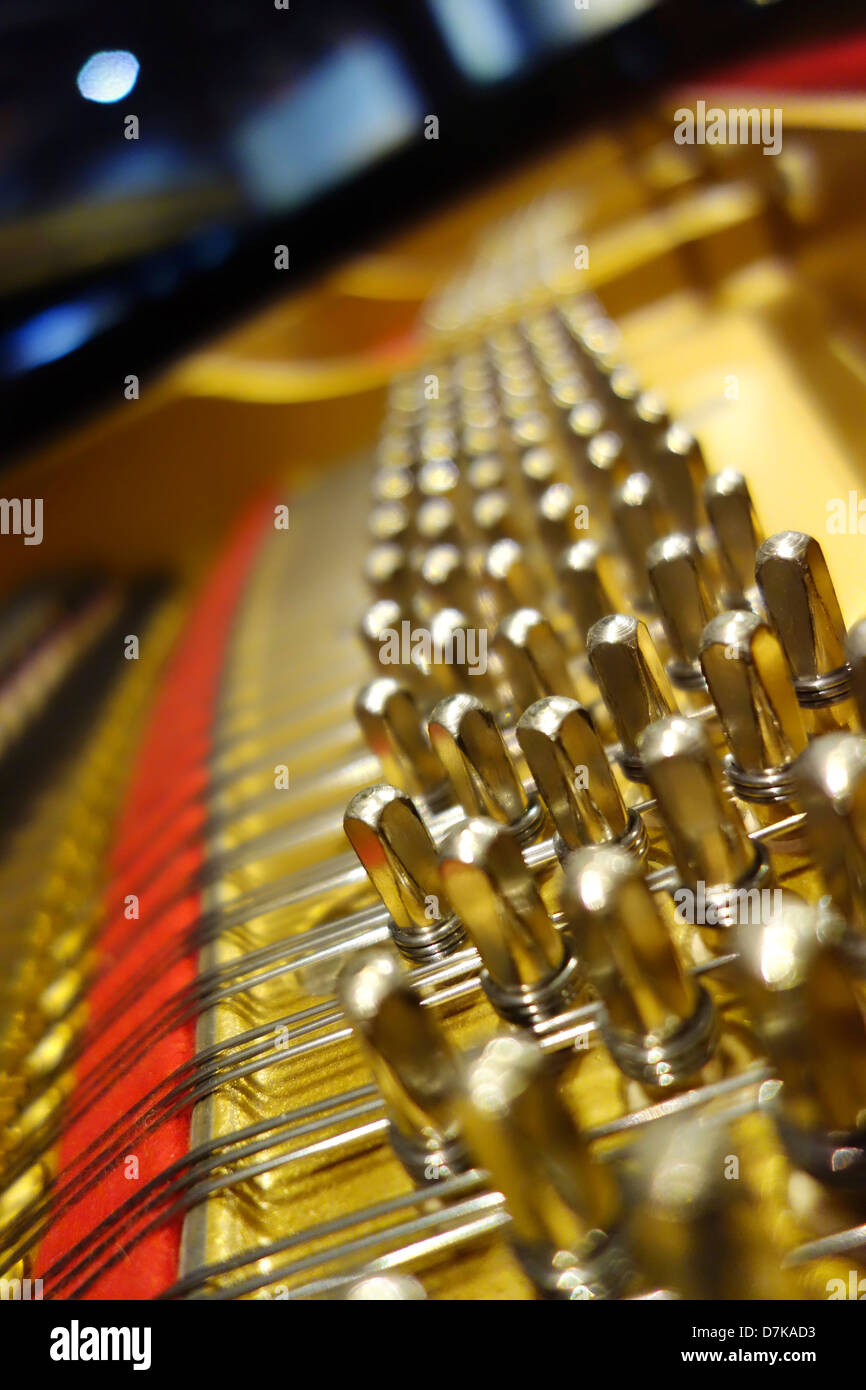 Germany, Tuning screw of piano, close up Stock Photo - Alamy