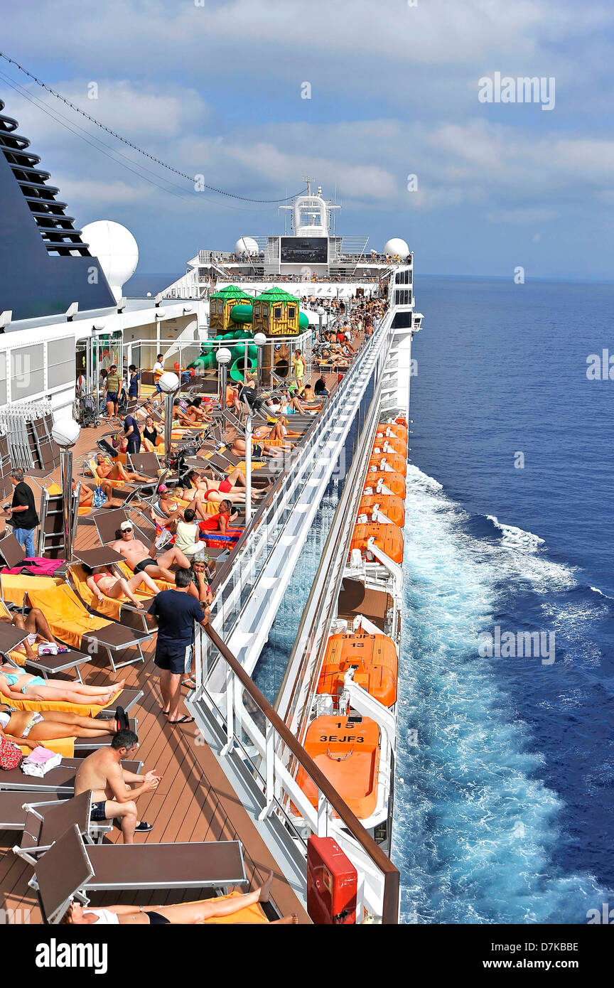 on board, aboard of a cruise ship Stock Photo - Alamy