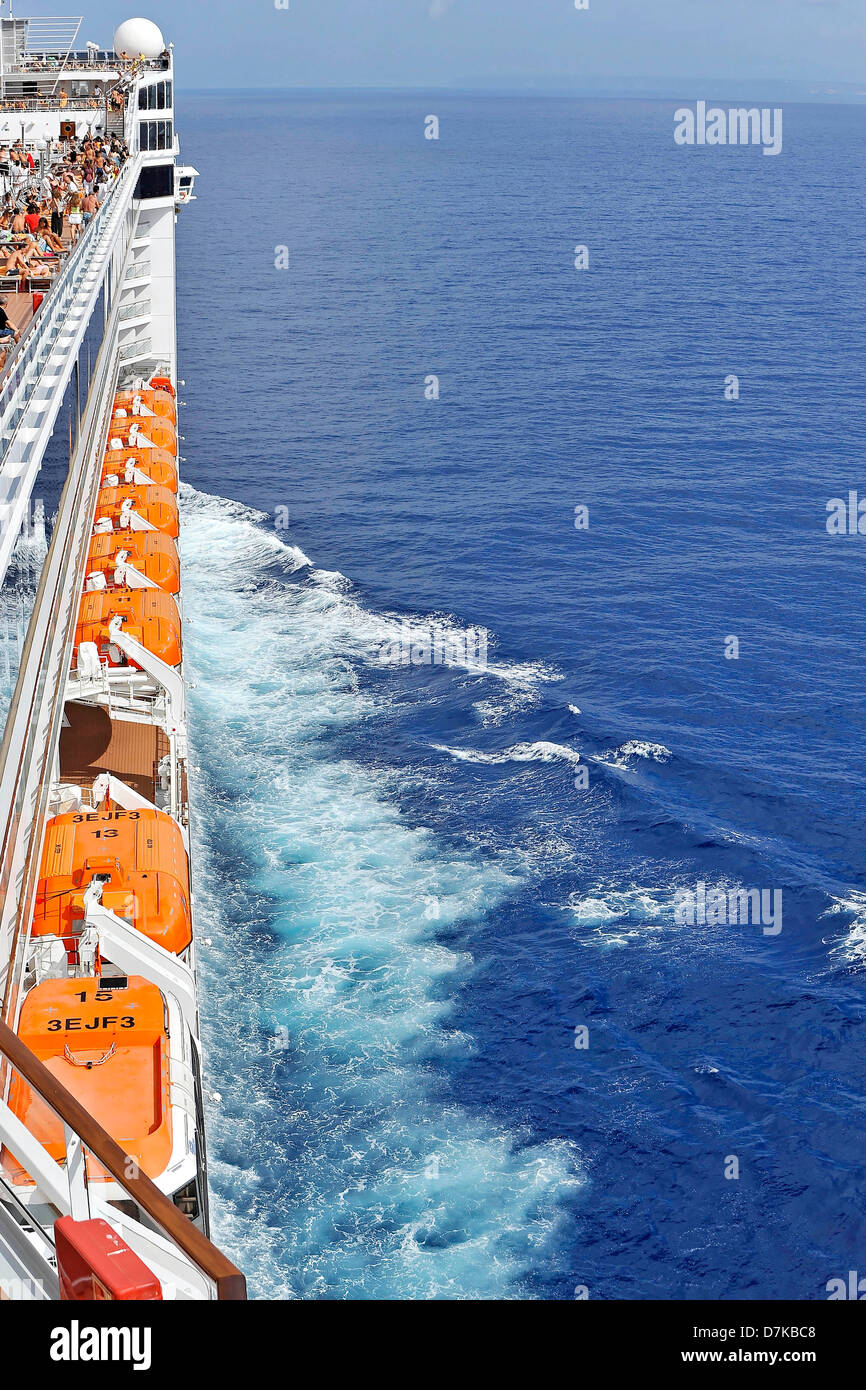 on board, aboard of a cruise ship Stock Photo - Alamy