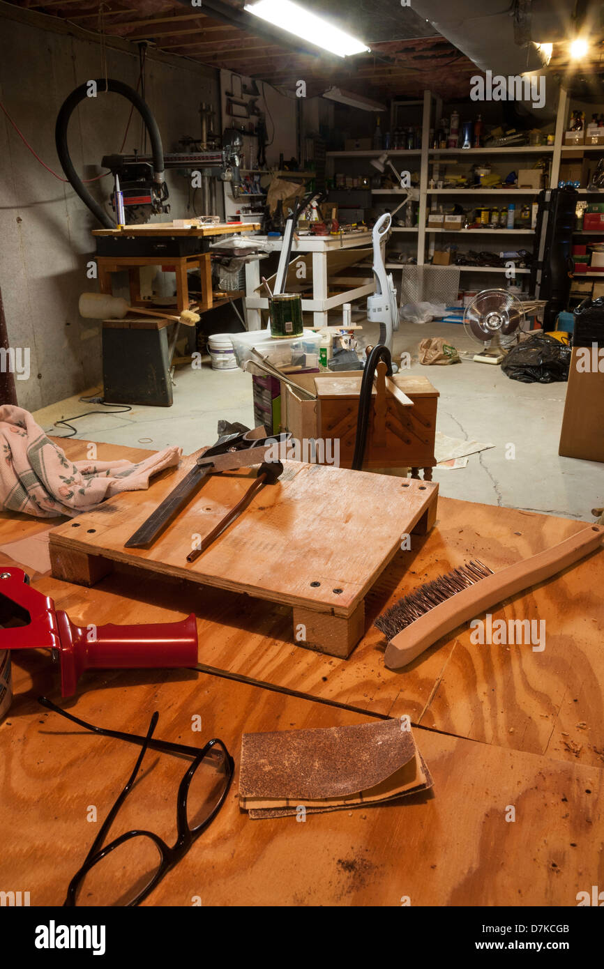 Residential Home Basement Stock Photo - Alamy