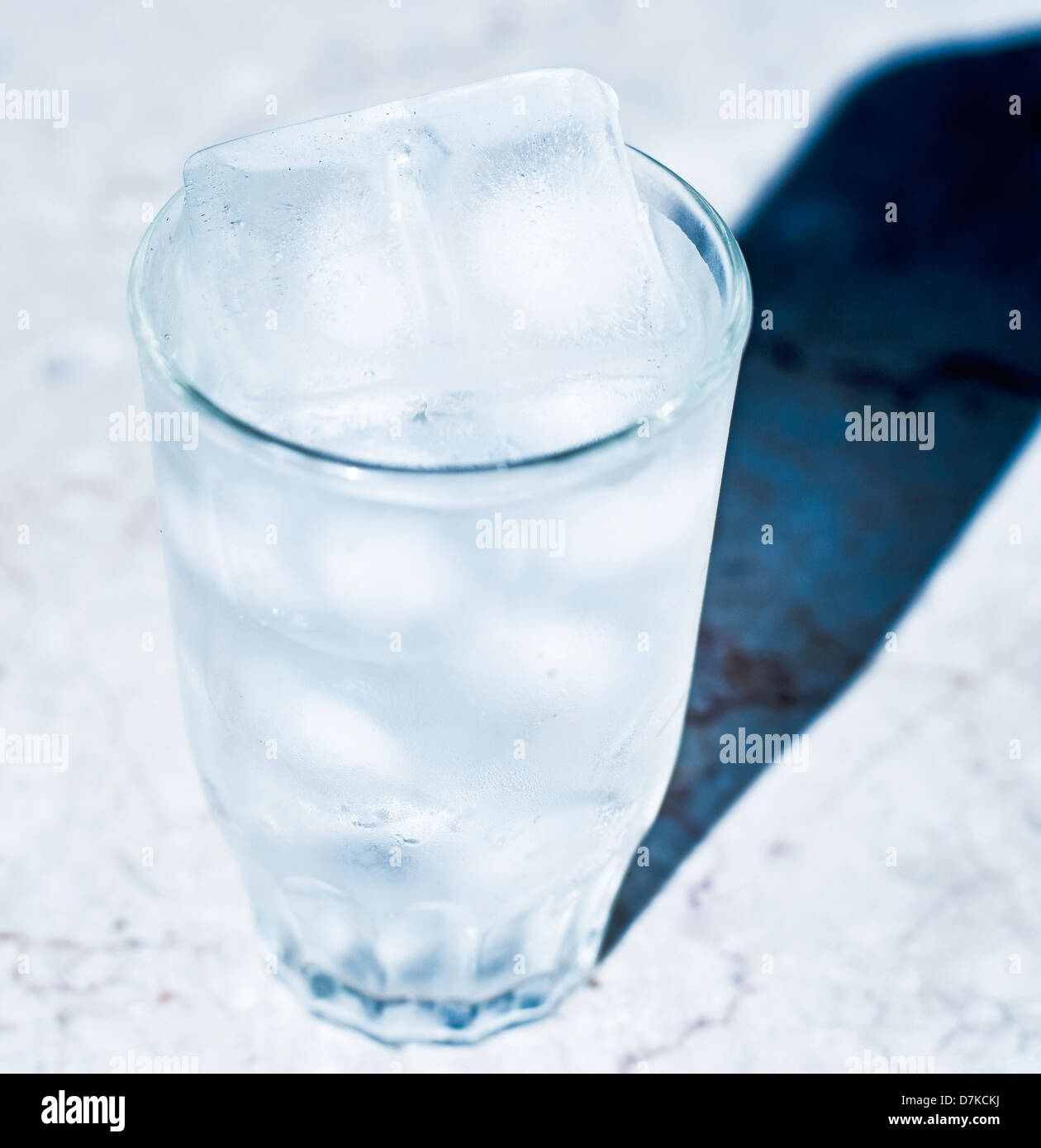 glass of icy water Stock Photo - Alamy