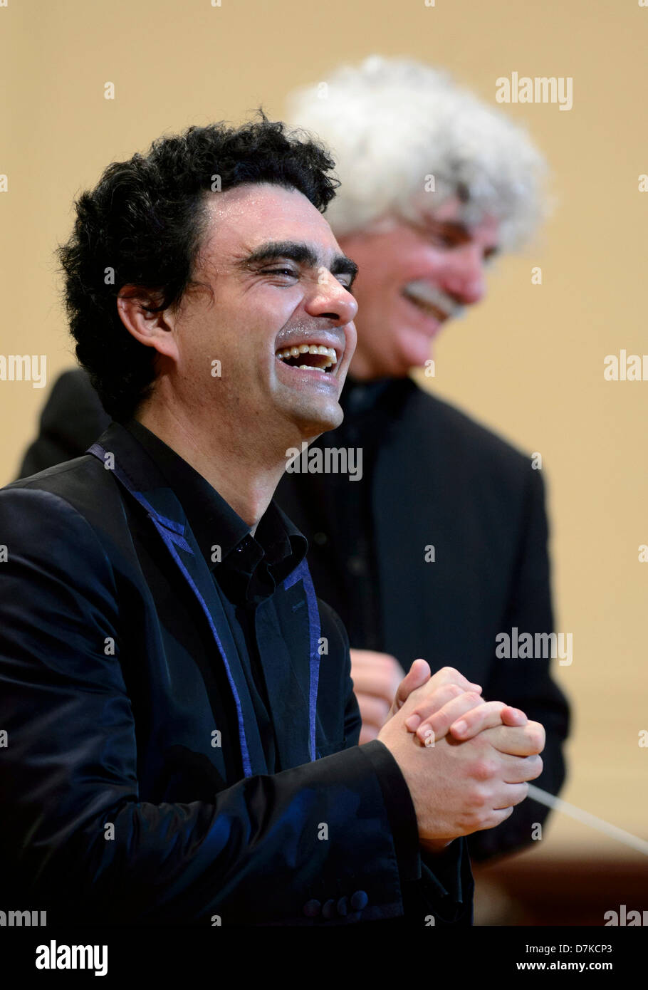 Mexican tenorist Roland Villazon (front) performs in Prague, Czech ...