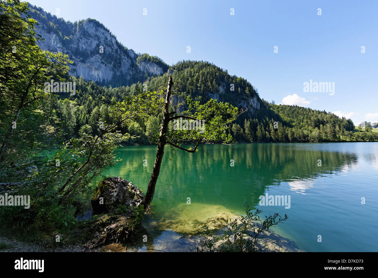 Austria, Upper Austria, View of Gleinkersee Lake Stock Photo - Alamy