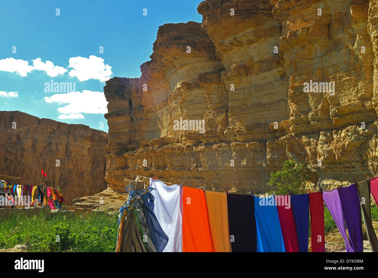 Oasis Tamerza in the Mountains near the algerian border, where the ...