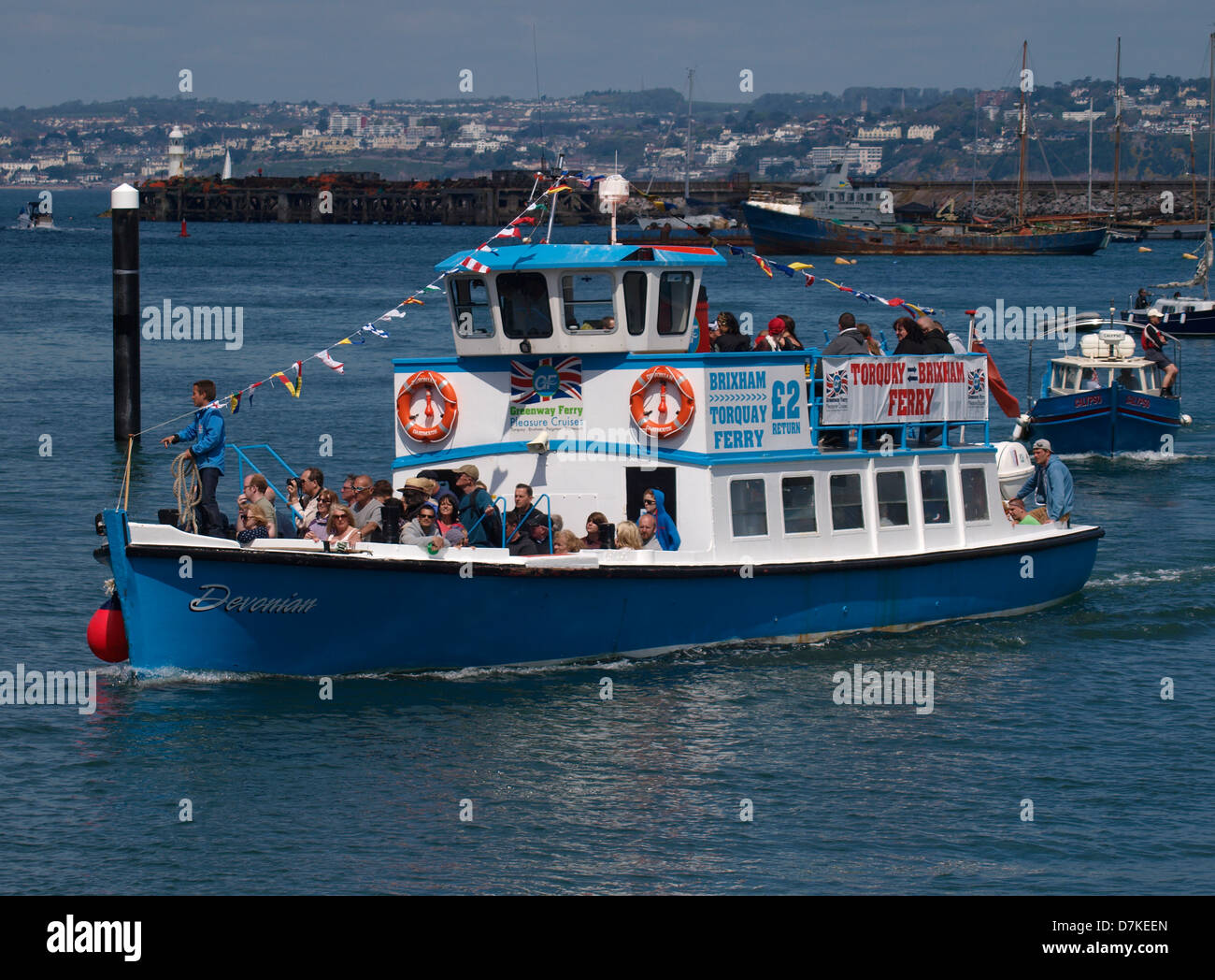 Brixham to Torquay Ferry, Devon, UK 2013 Stock Photo - Alamy