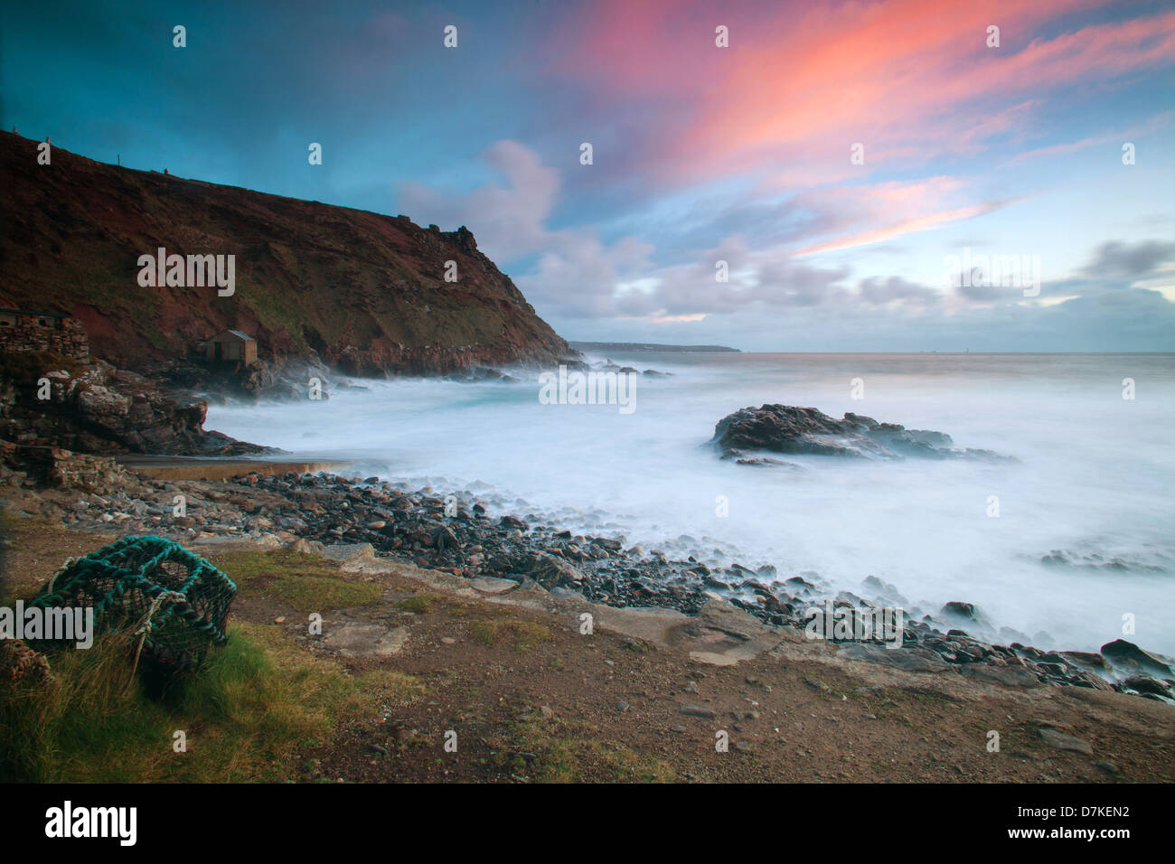 Sunset at Cape Cornwall Stock Photo - Alamy