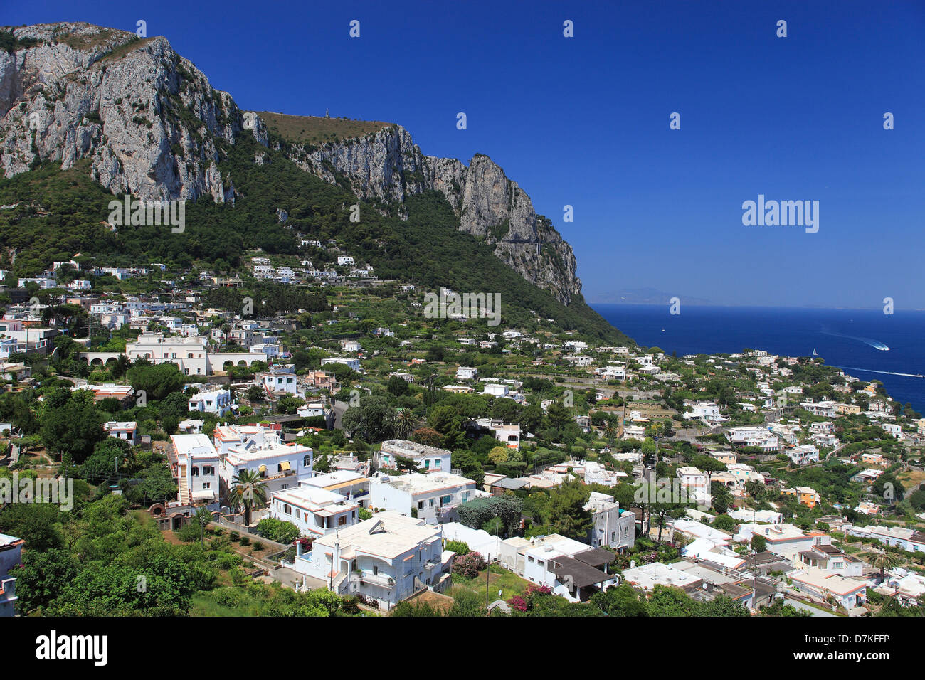 Italy Campania landscape of Capri Stock Photo - Alamy