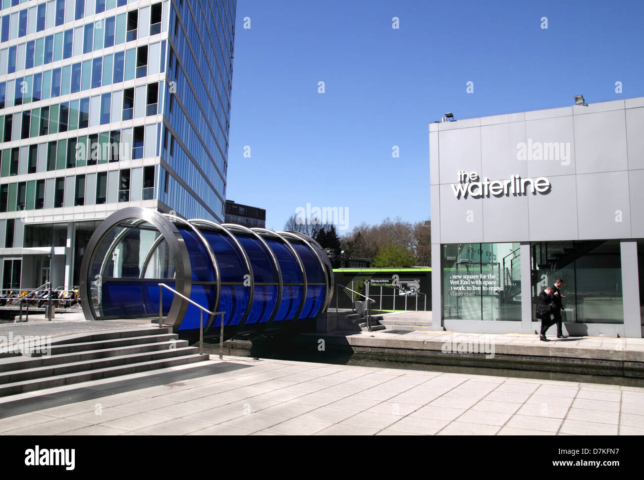 Helix footbridge at Paddington Basin London Stock Photo - Alamy