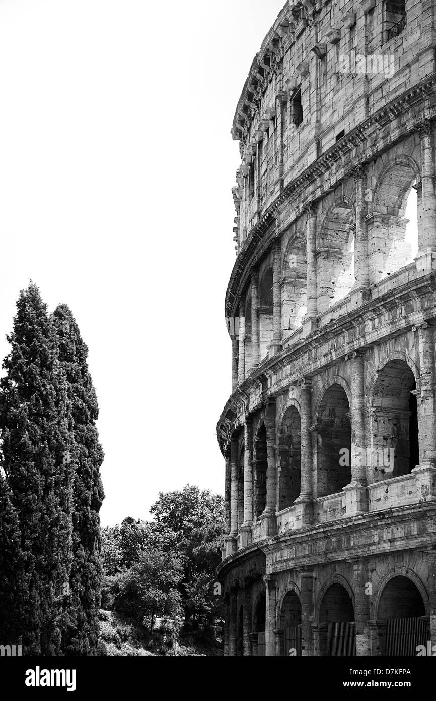 Colosseum structure and architecture Black and White Stock Photos ...