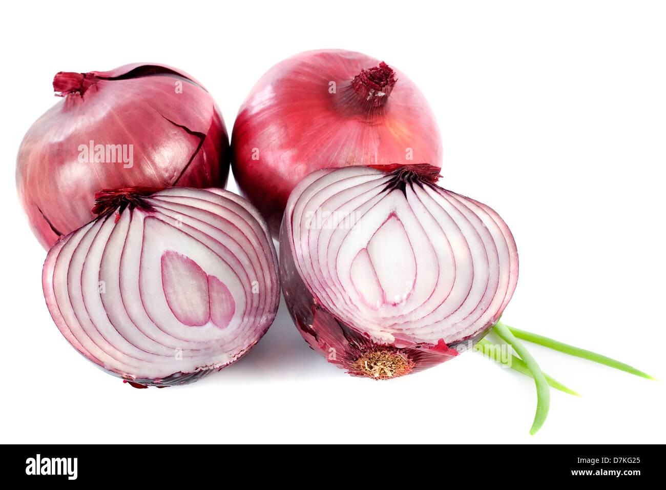 red onion in front of white background Stock Photo - Alamy