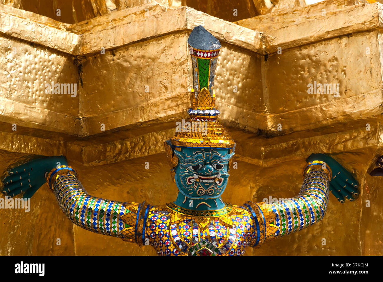 The Mythical Guadian at the Temple of Emerald Buddha, Bangkok, Thailand ...