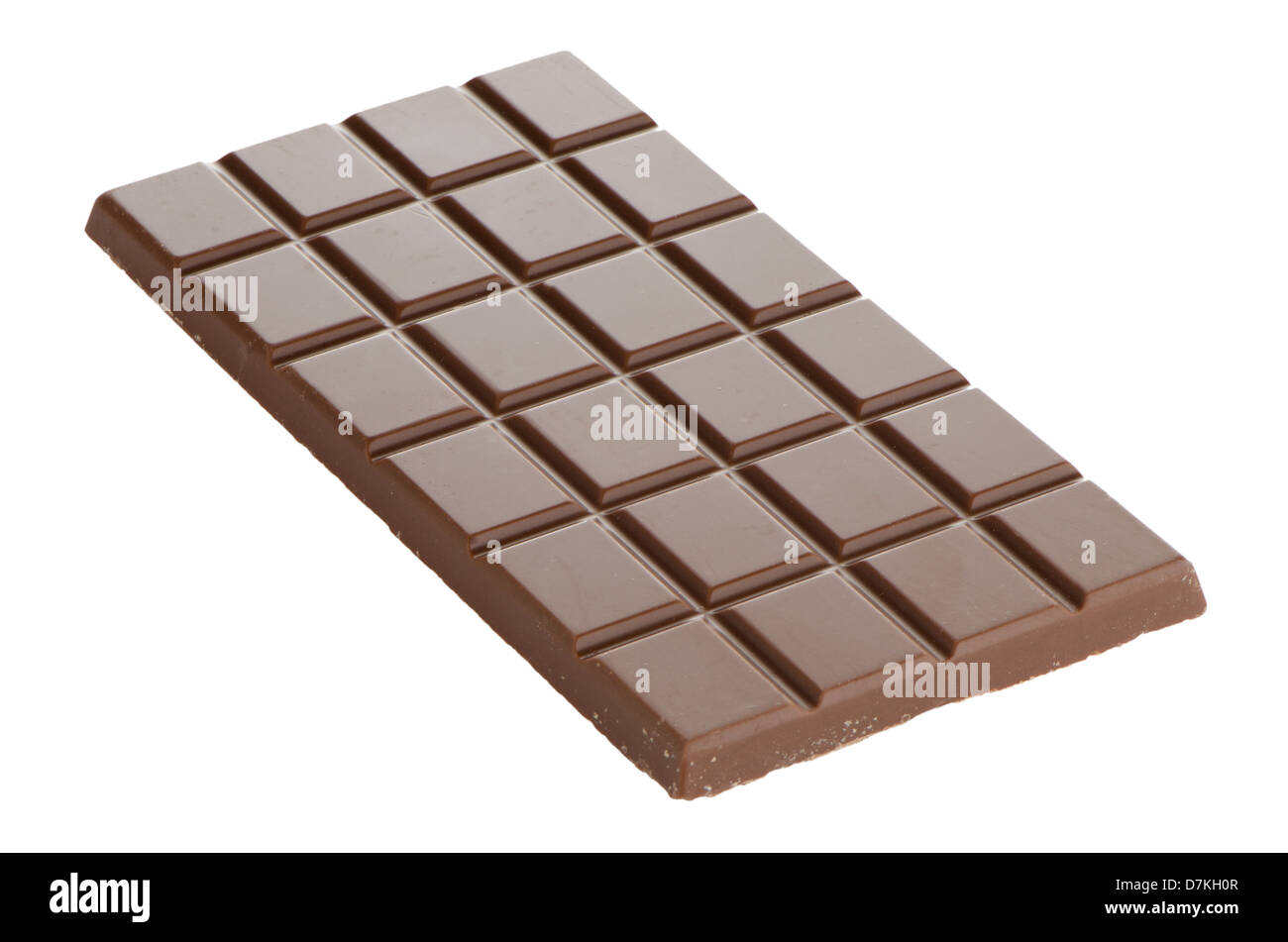 Chocolate Bar on white background Stock Photo - Alamy