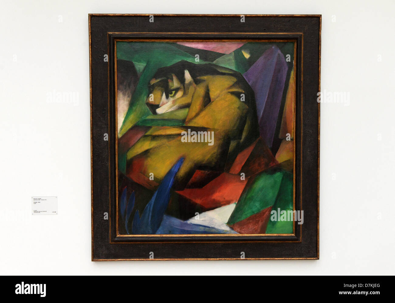 The painting 'Tiger' by Franz Marc is on display in the newly opened ...