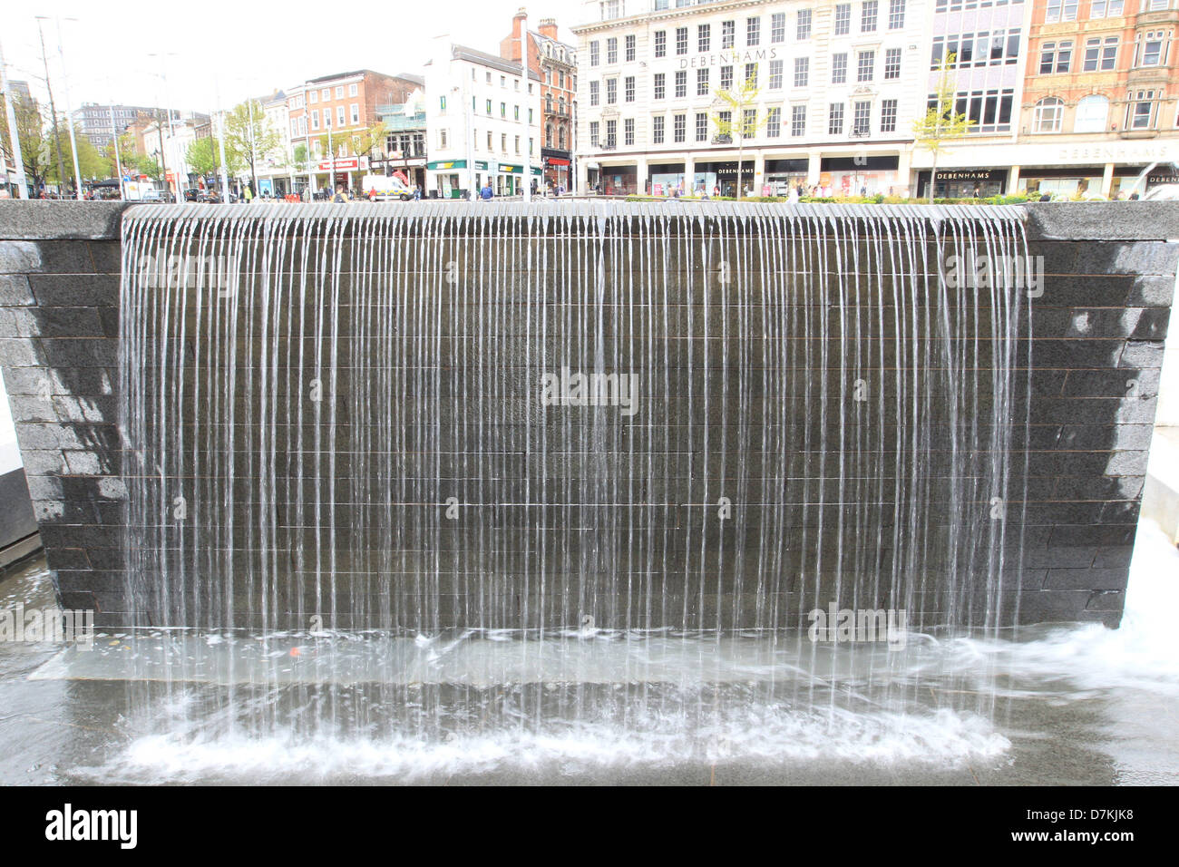 Fountains and water features in The Old Market Square, Nottingham ...