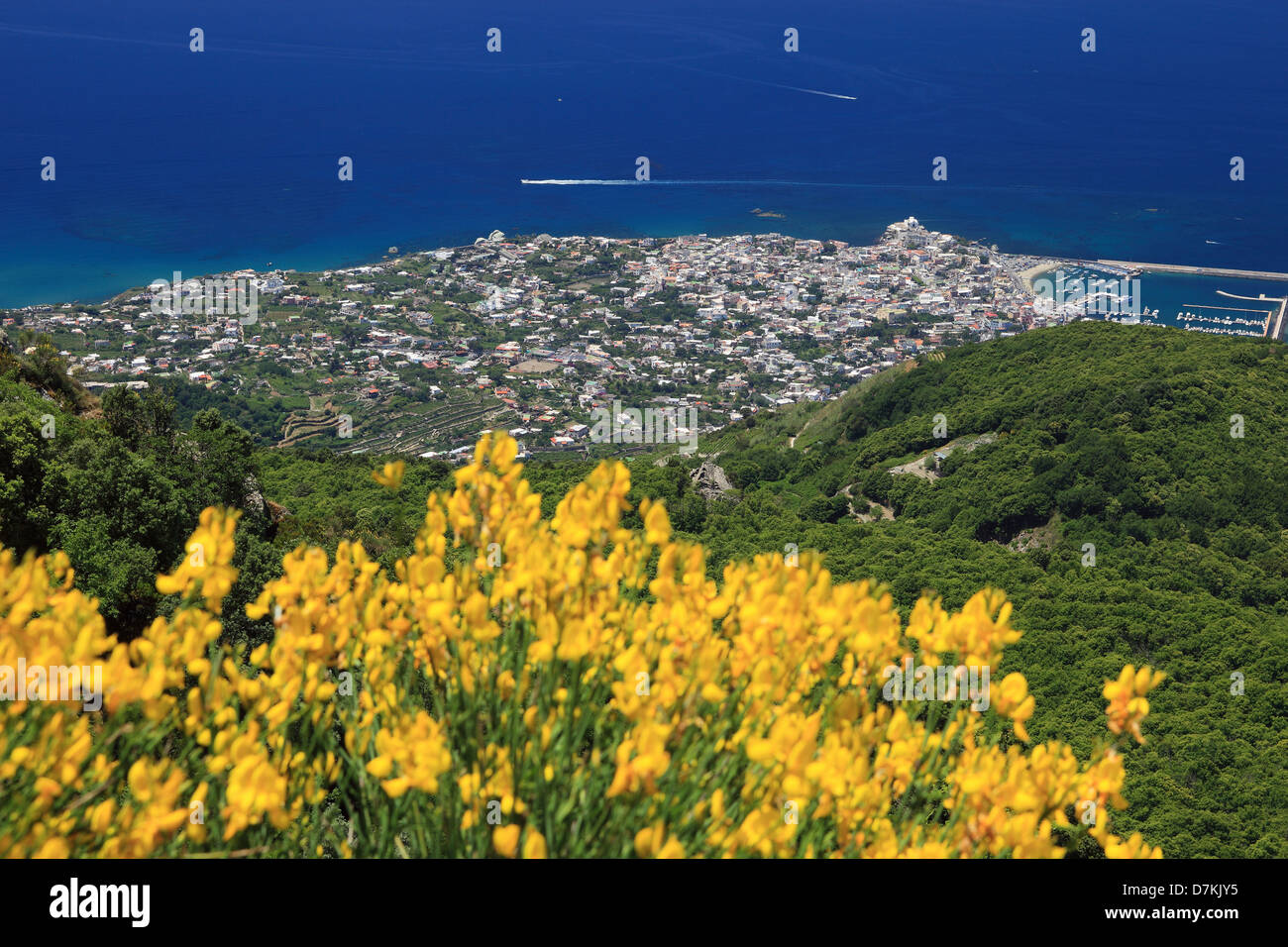 Italy Campania Ischia Forio from Mount Epomeo Stock Photo - Alamy